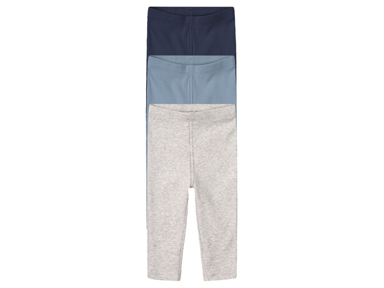 Detské bavlnené legíny pre bábätká BIO, 3 kusy