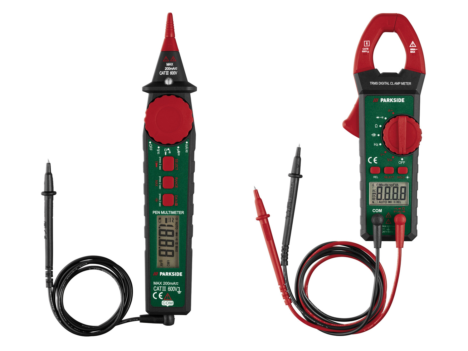 Kliešťový multimeter PZM 2 B4/Hrotový multimeter PSM 2…